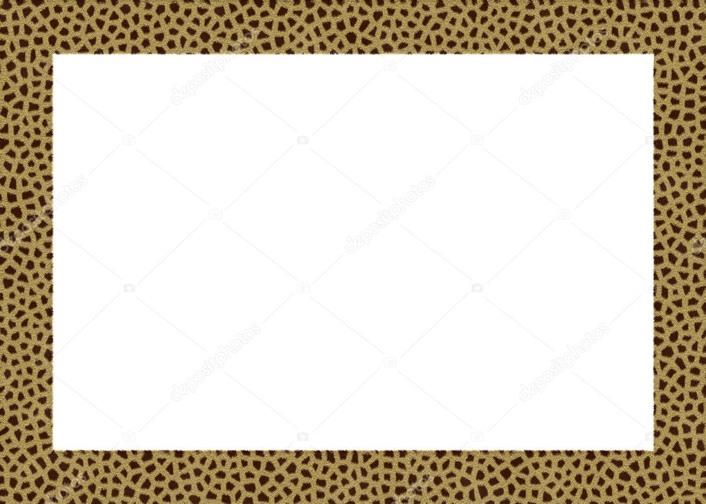 Animal fur abstract foto frame — Stock Photo © Alperium #1328006