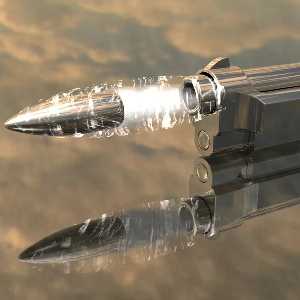 Flying bullet with track Stock Photo by ©Alperium 1884688