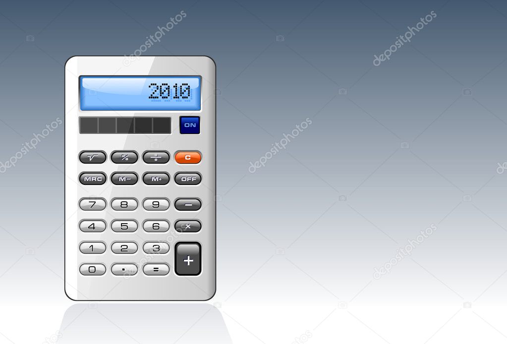 Calculator (Silver) Stock Vector Image by ©vittore #1161168