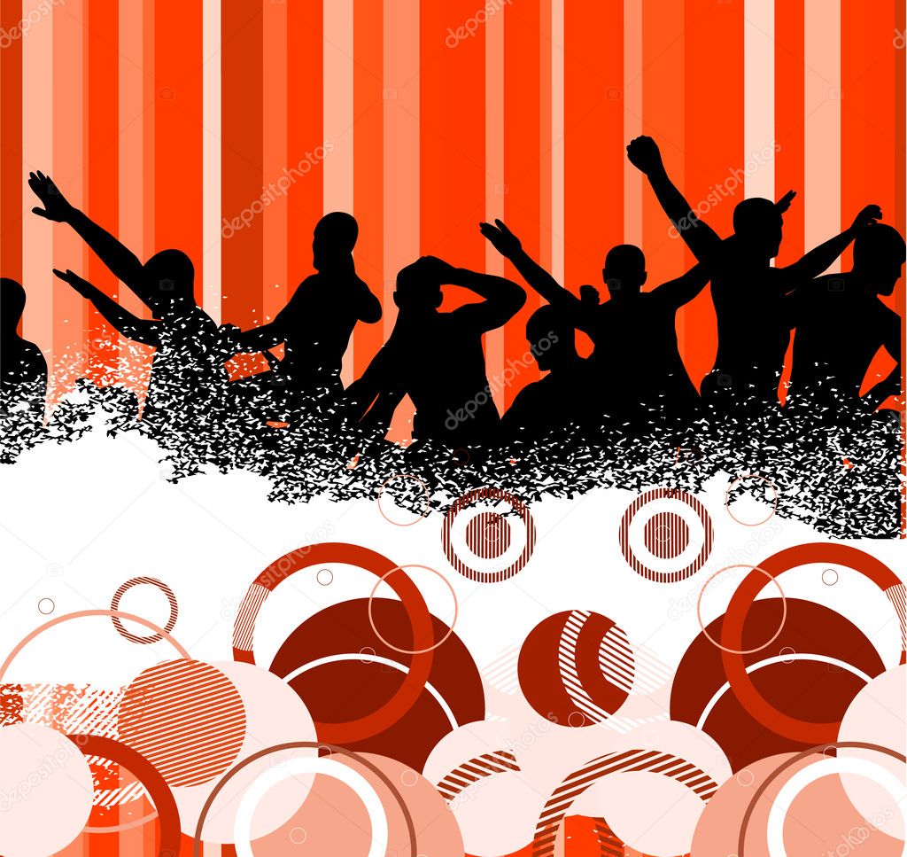 Abstract background with dancers Stock Vector Image by ©Inna_af #1810484