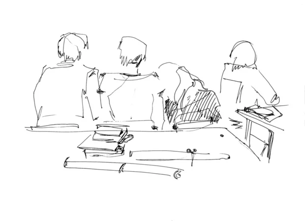 Groep personen tekening Stock Photos, Royalty Free Groep personen ...