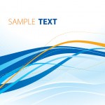 Blue and orange waves Stock Vector Image by ©Trinity #1202447