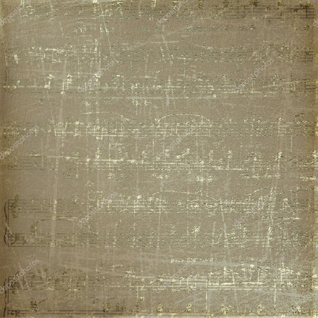 Musical background with gold notes Stock Photo by ©Loraliu 2283025