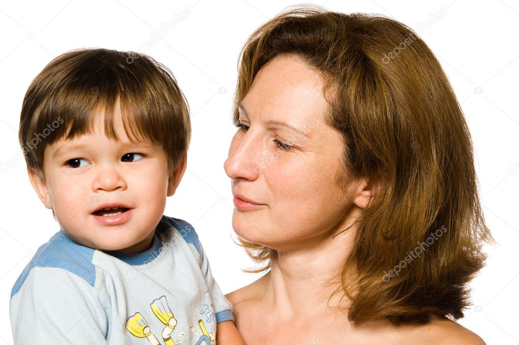 Careful mother with happy child Stock Photo by ©lilsla 1132525