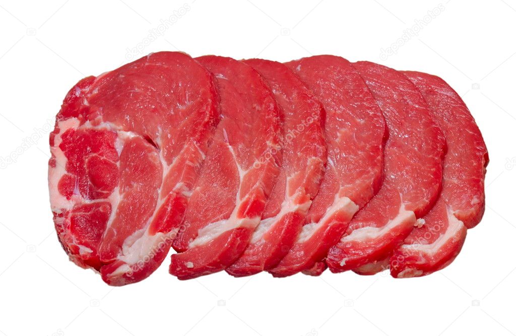 Raw meat isolated — Stock Photo © kalnenko #1134027