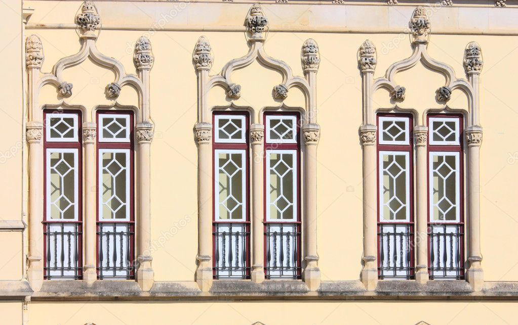 Beautiful old windows ⬇ Stock Photo, Image by © kalnenko #1147397
