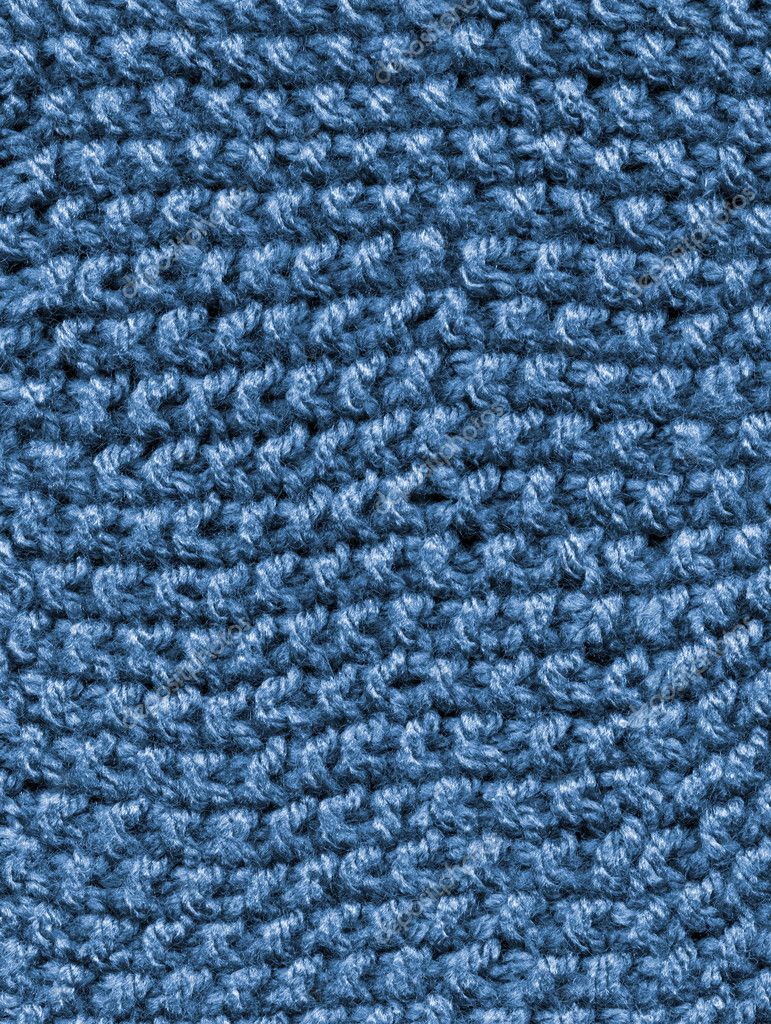 Blue knitted wool texture. — Stock Photo © SRphotos #1932142