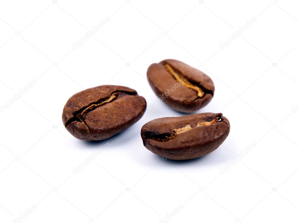 Three coffee beans Stock Photo by ©Focalexus 1179562