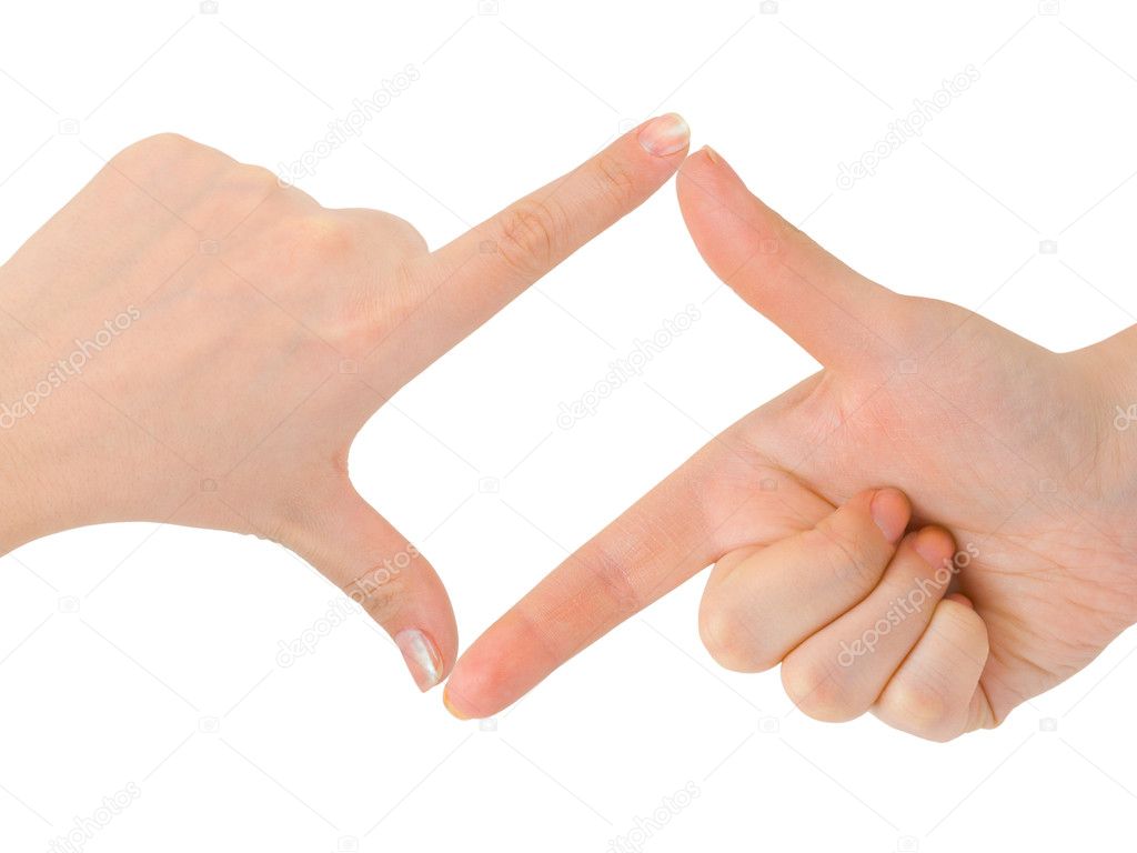 Marco hecho de manos: fotografía de stock © Violin #1184271 | Depositphotos