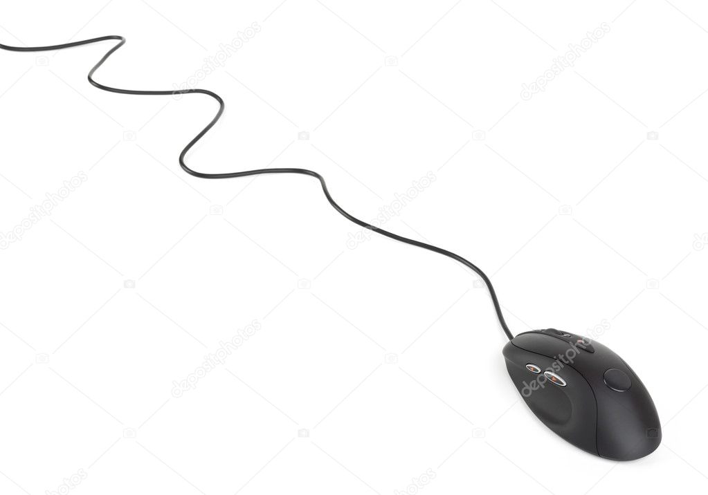 Computer mouse and cable Stock Photo by ©Violin 1184863