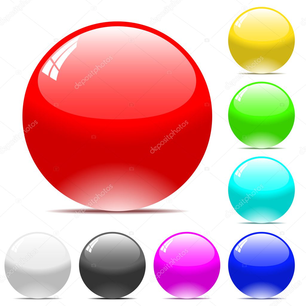 Varicolored vector balls Stock Vector Image by ©tuulijumala #2376774