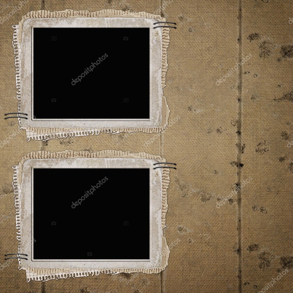 Vintage background with frames Stock Photo by ©welena 1192165