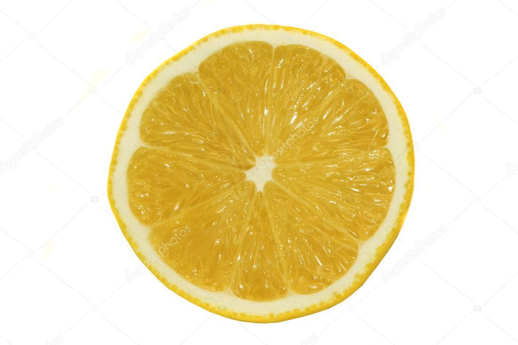 Lemon cut isolated on white — Stock Photo © vkraskouski #1415074