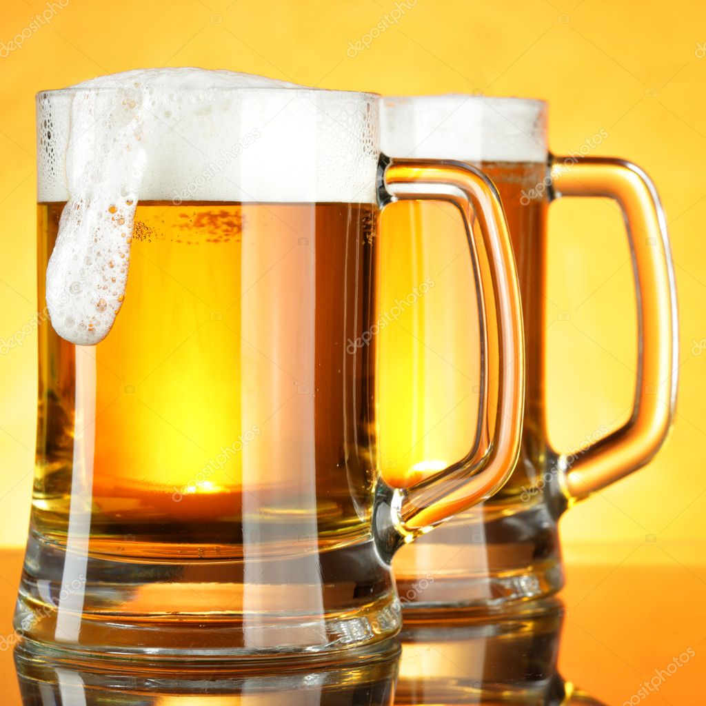 Mugs of beer — Stock Photo © Zoooom #1192280
