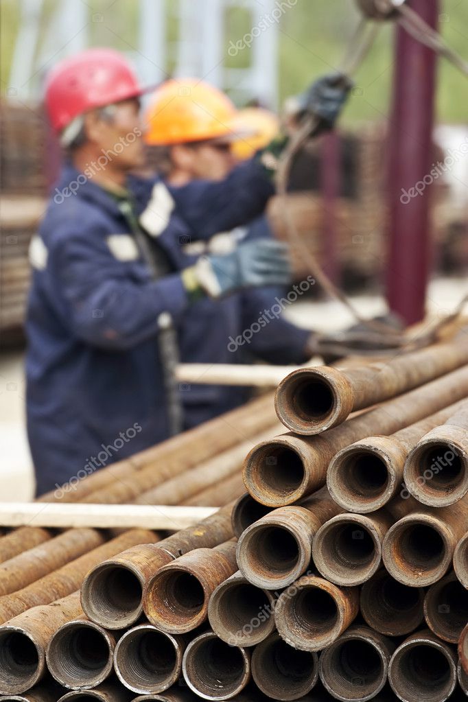 A drilling rig workers – Stock Editorial Photo © krivenko #1562023
