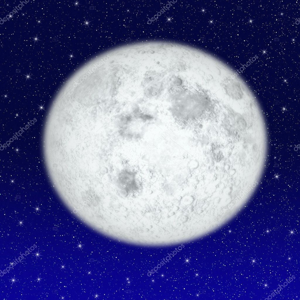 Beautiful full moon — Stock Photo © nikascorpionka #1199689