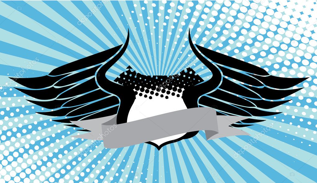 Shield With Wings — Stock Vector © Haveseen 1874738