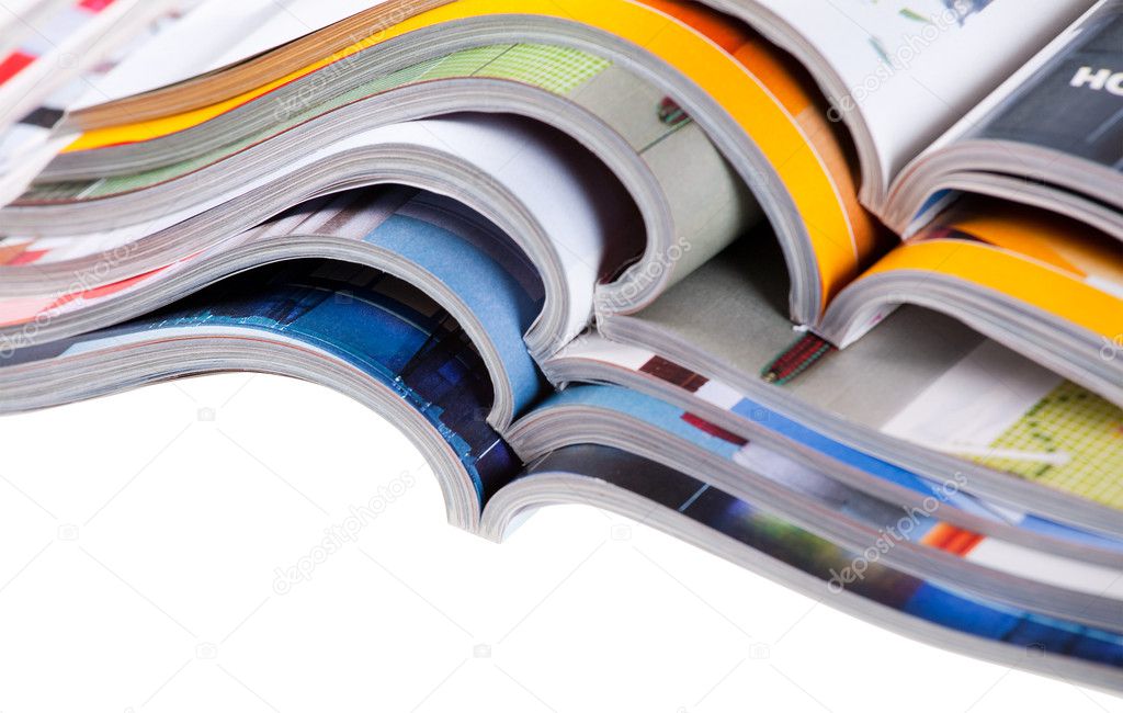 Pile of magazines Stock Photo by ©kotomiti 1281475