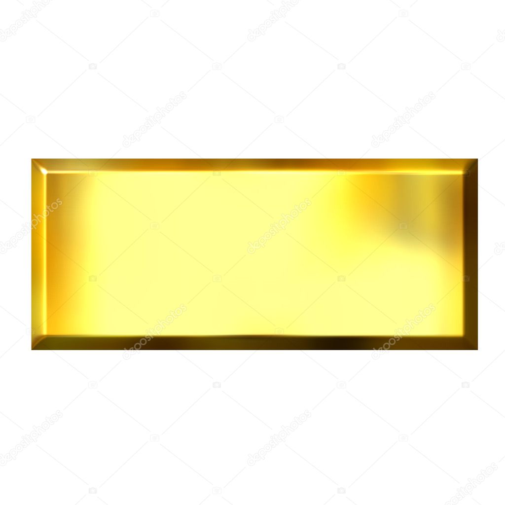 3D Golden Square Button Stock Photo by ©georgios 1394513