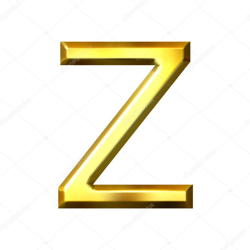 3D Golden Letter z Stock Photo by ©georgios 1395070