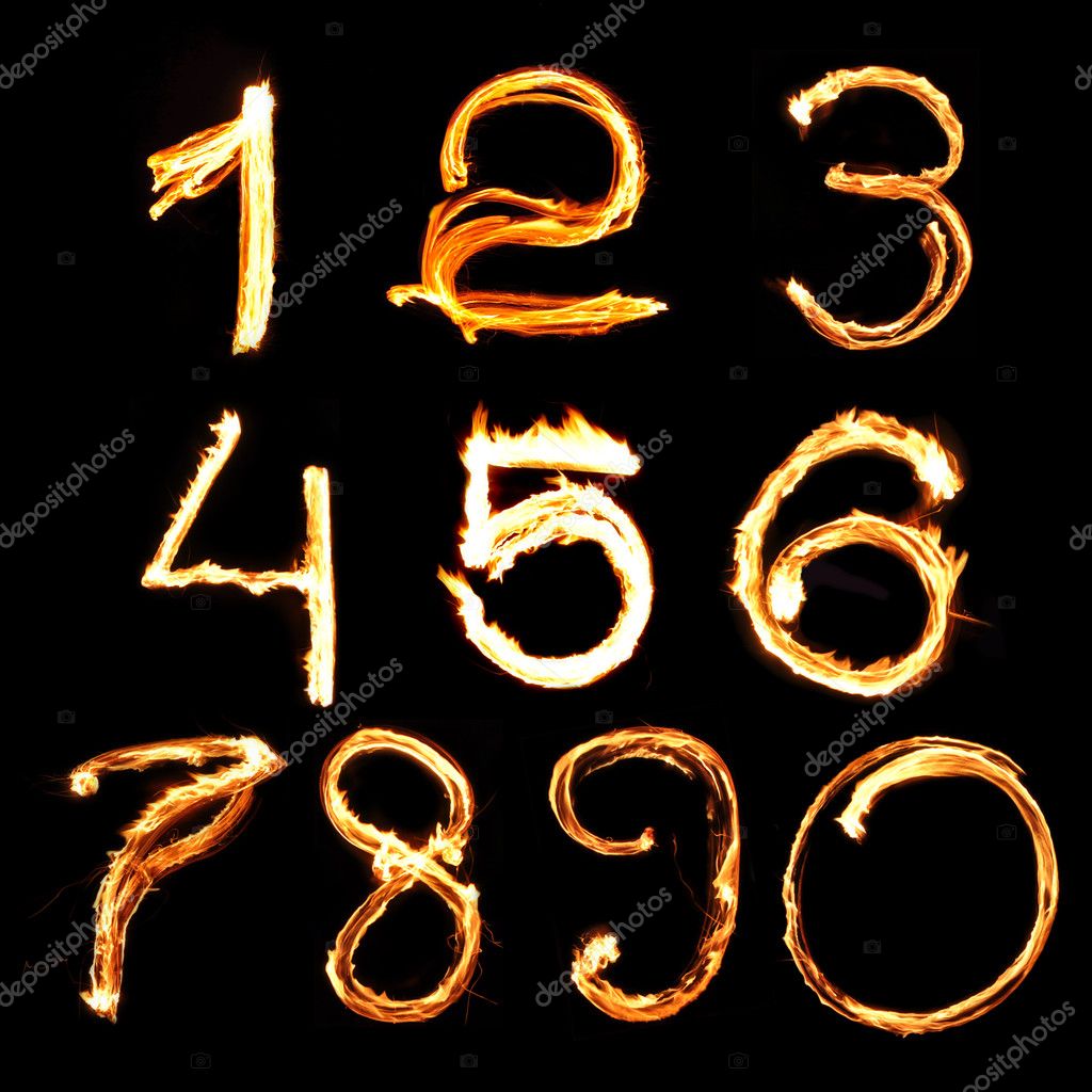 Fire number Stock Photo by ©artcasta 1220600