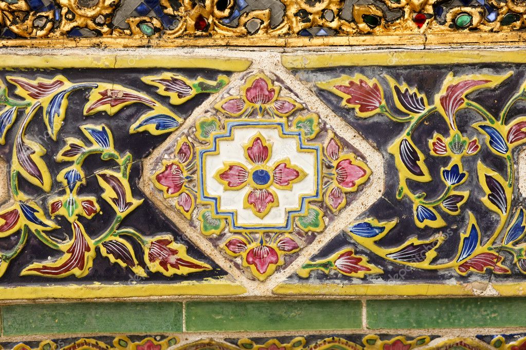 Ancient ceramic tiles on walls ⬇ Stock Photo, Image by ...