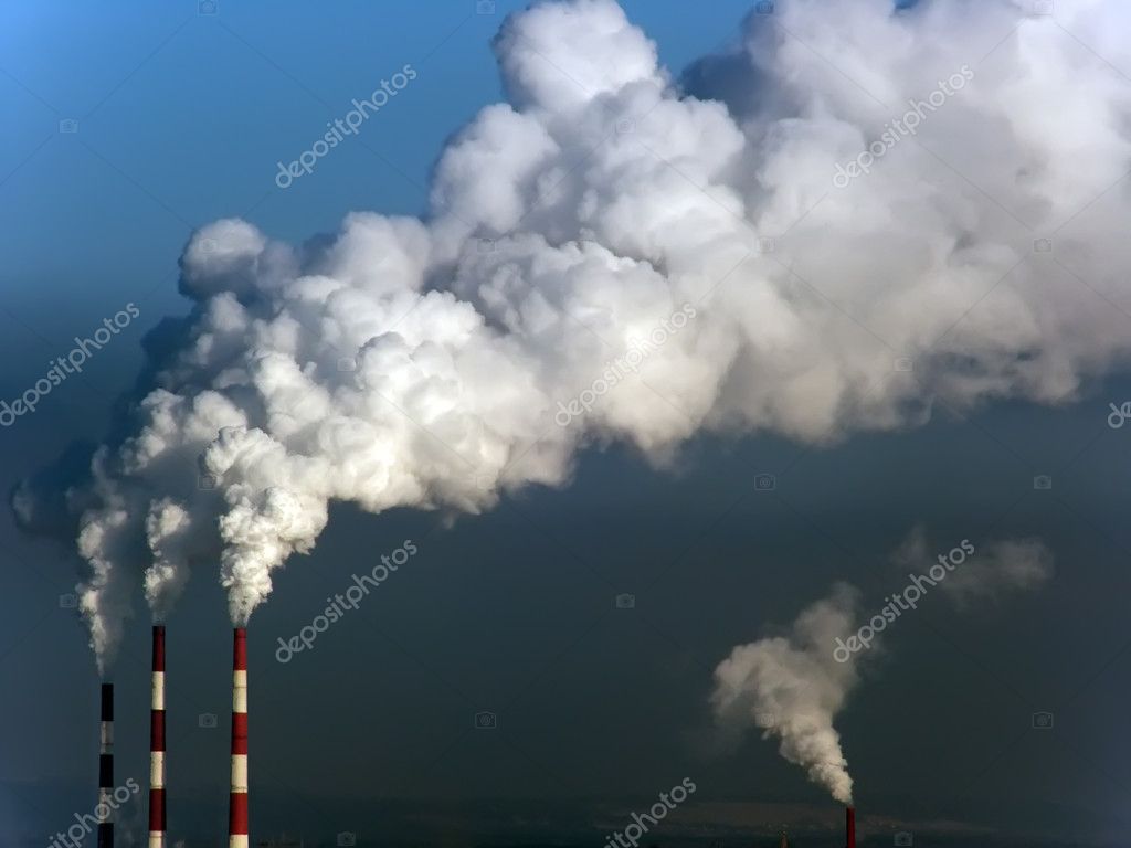 Smoke atmosphere emission Stock Photo by ©Olegusk 1807486