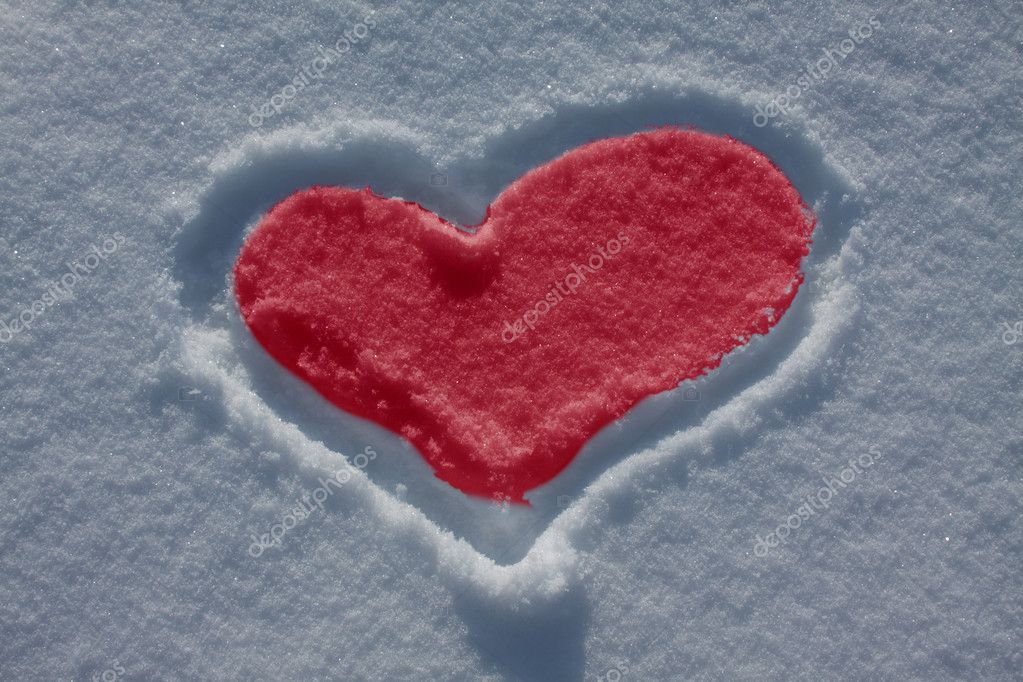Snow heart Stock Photo by ©fajnokg 1821791