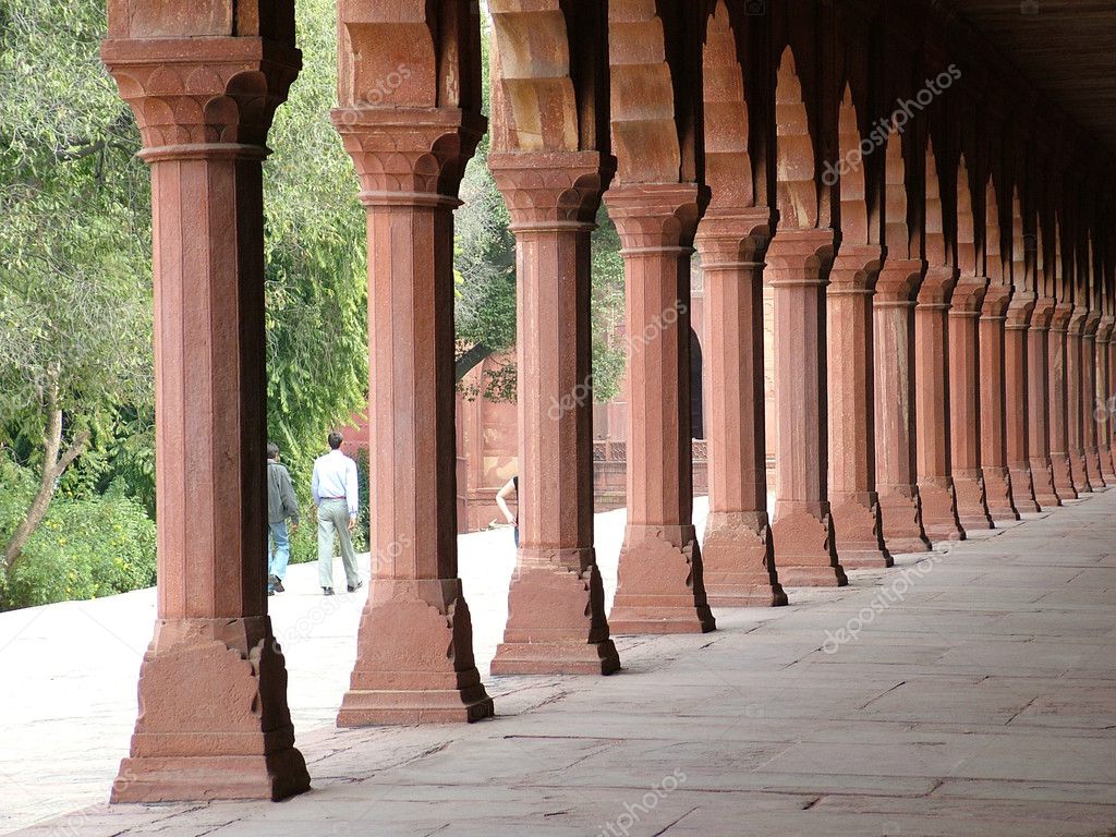 Pillers at Taj Mahal — Stock Photo © ARTEKI #1293790