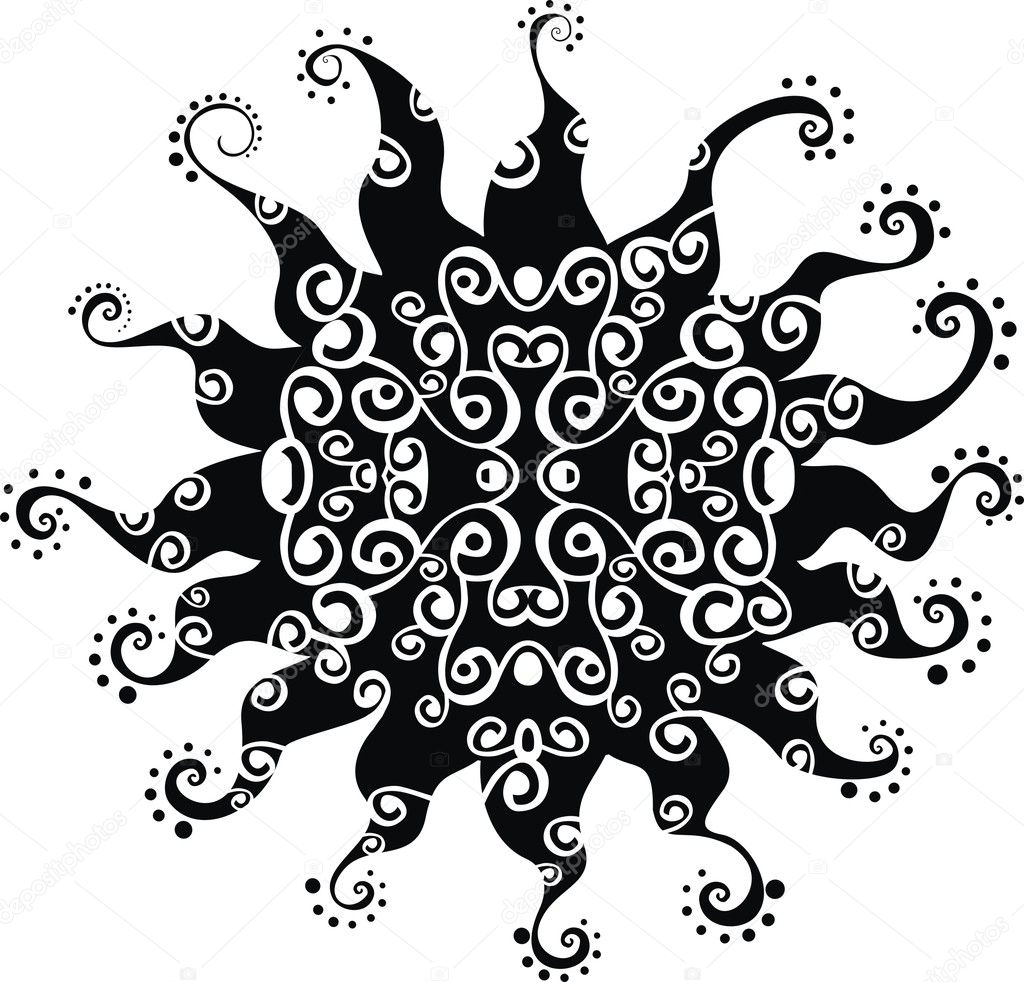 Stylized sun symbol design — Stock Vector © markovka #1287733 Stylized sun symbol design — Stock Vector © markovka #1287733