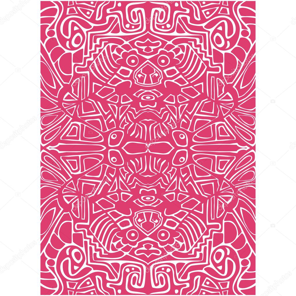 Aztec, psychedelic Stock Vector by ©markovka #1596119