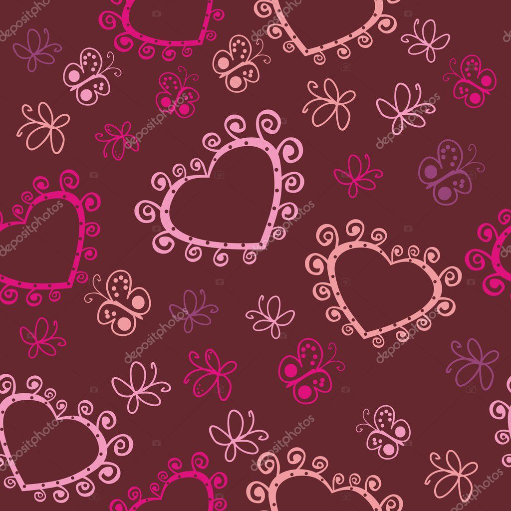 Seamless heart texture — Stock Vector © markovka #2222674