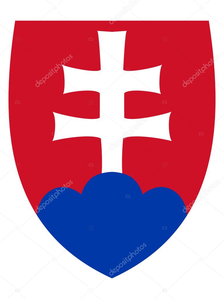Wappen der slowakei — Stockvektor © Perysty #1618778