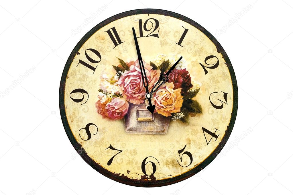 Clock with roses — Stock Photo © Embosser #1290950
