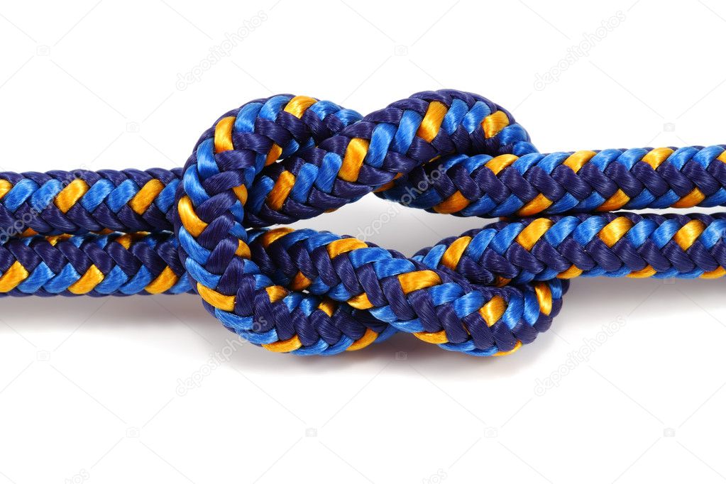 Reef knot isolated on white — Stock Photo © Omennn #1293348