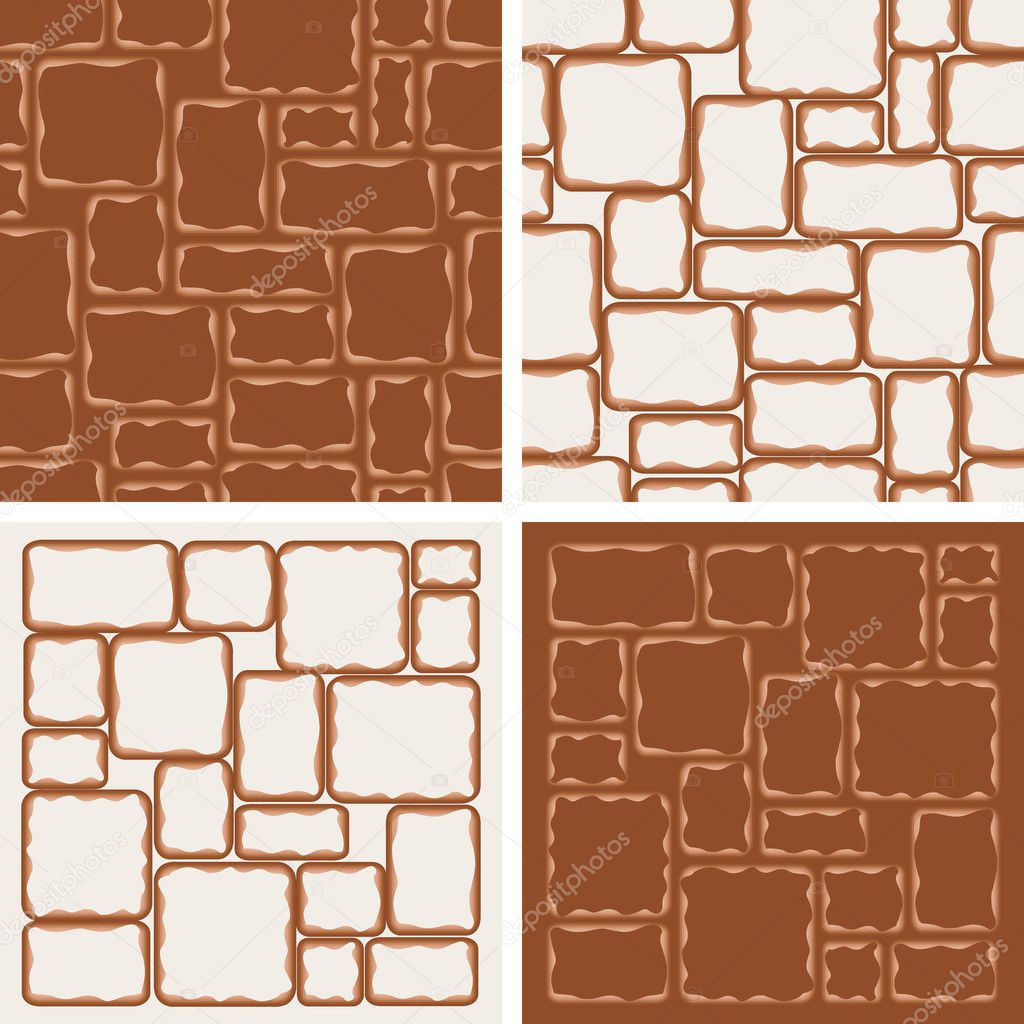 Four stonewall patterns Stock Vector Image by ©sivanova #1303289