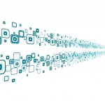 Ice abstract technology background with lines texture of the fro ...