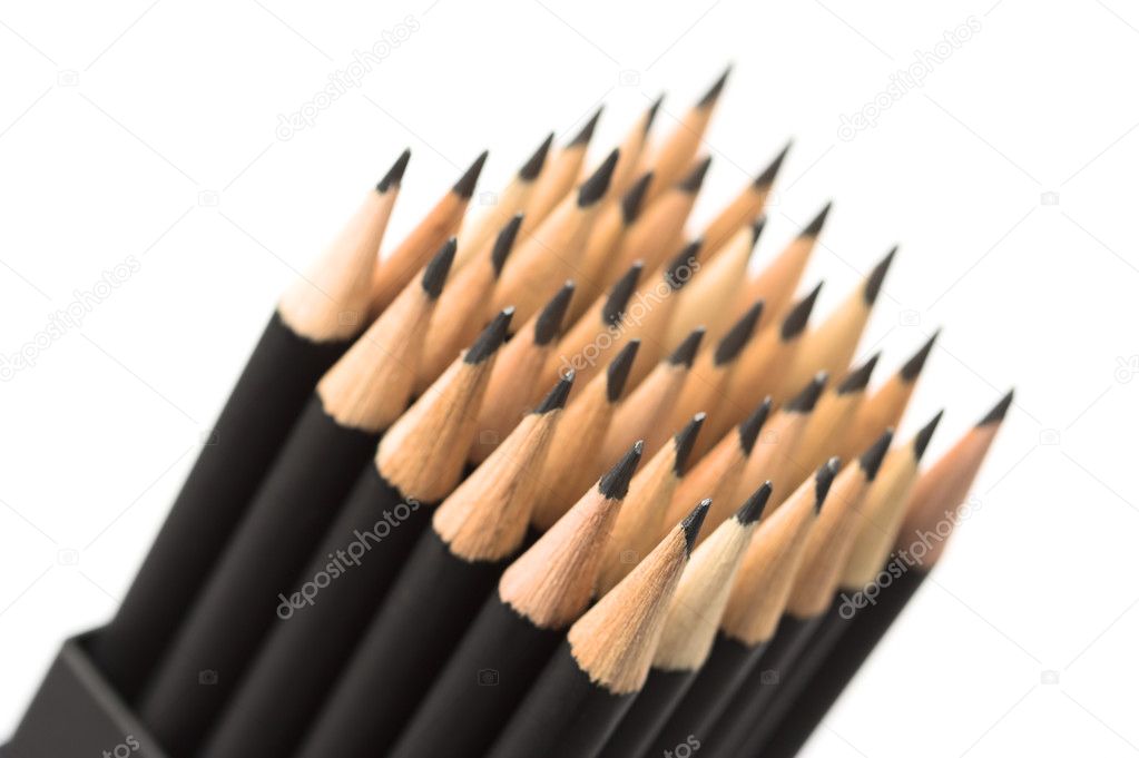 Graphite pencils Stock Photo by ©de-kay 2400442