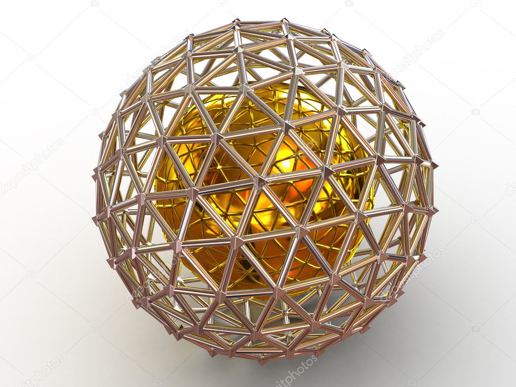 Round Sphere on white Stock Photo by ©Tatiana53 1309358