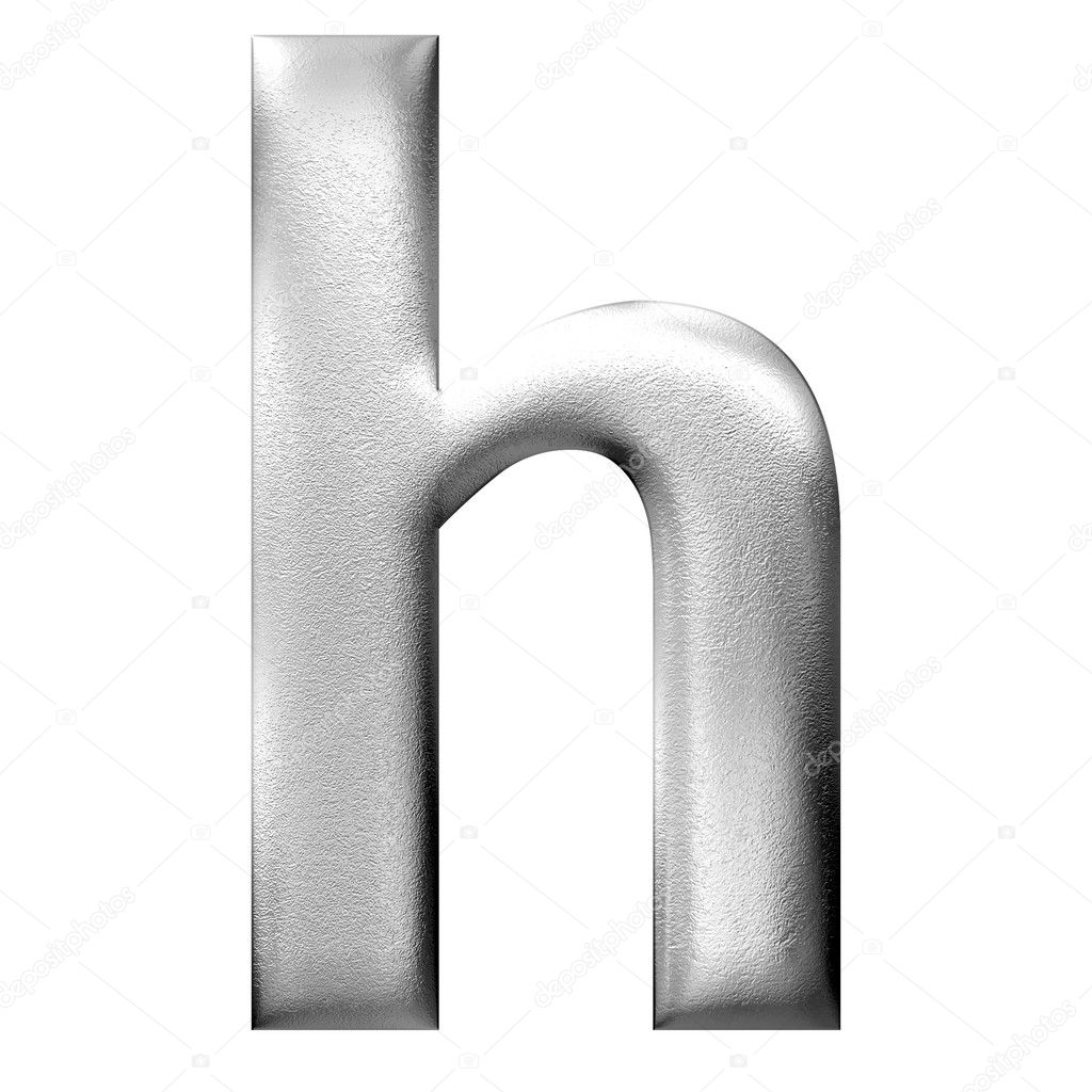 3D silver small capital letter isolated — Stock Photo © Philippstock ...