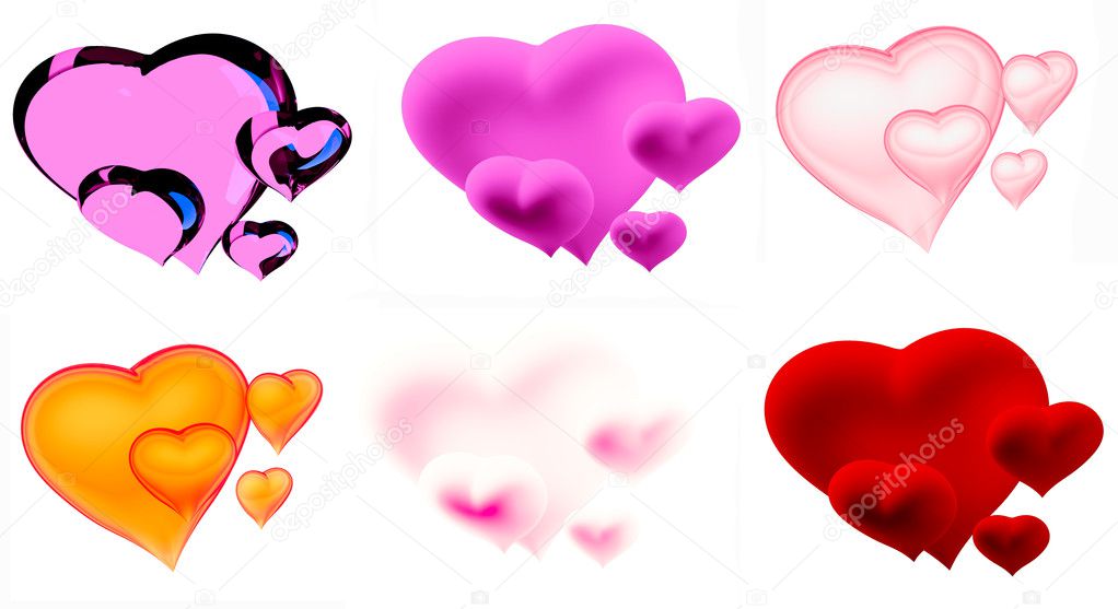 Beautiful hearts — Stock Photo © petrunovskyi #1340710