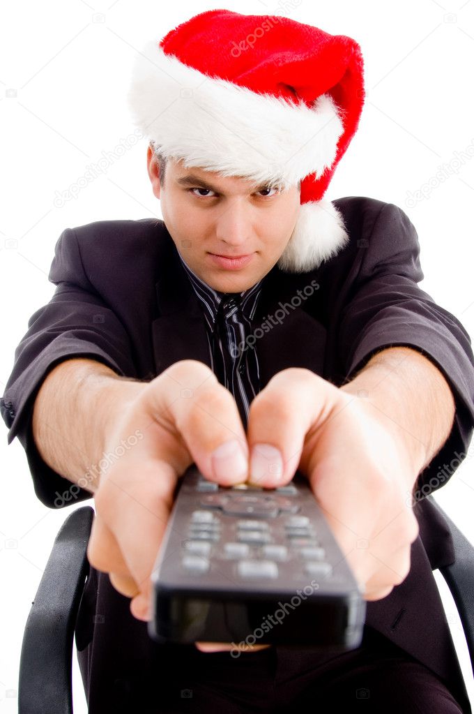 Man pressing remote button Stock Photo by ©imagerymajestic 1353180 Man pressing remote button Stock Photo by ©imagerymajestic 1353180