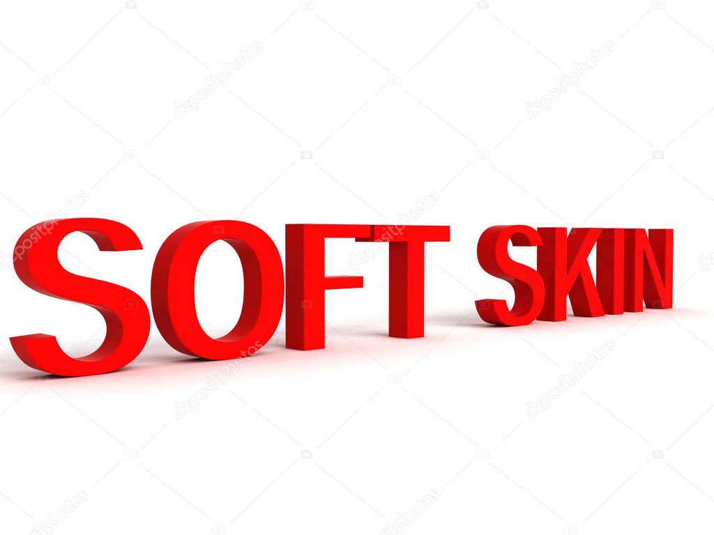 Soft skin word in red — Stock Photo © imagerymajestic #1360977