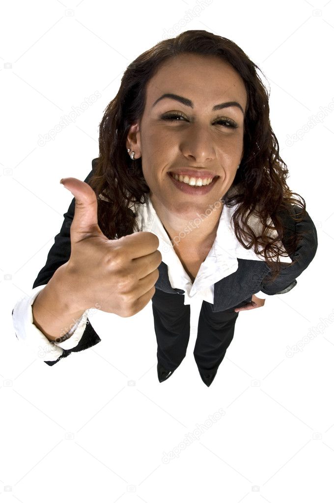 Female showing thumbs up — Stock Photo © imagerymajestic #1366504