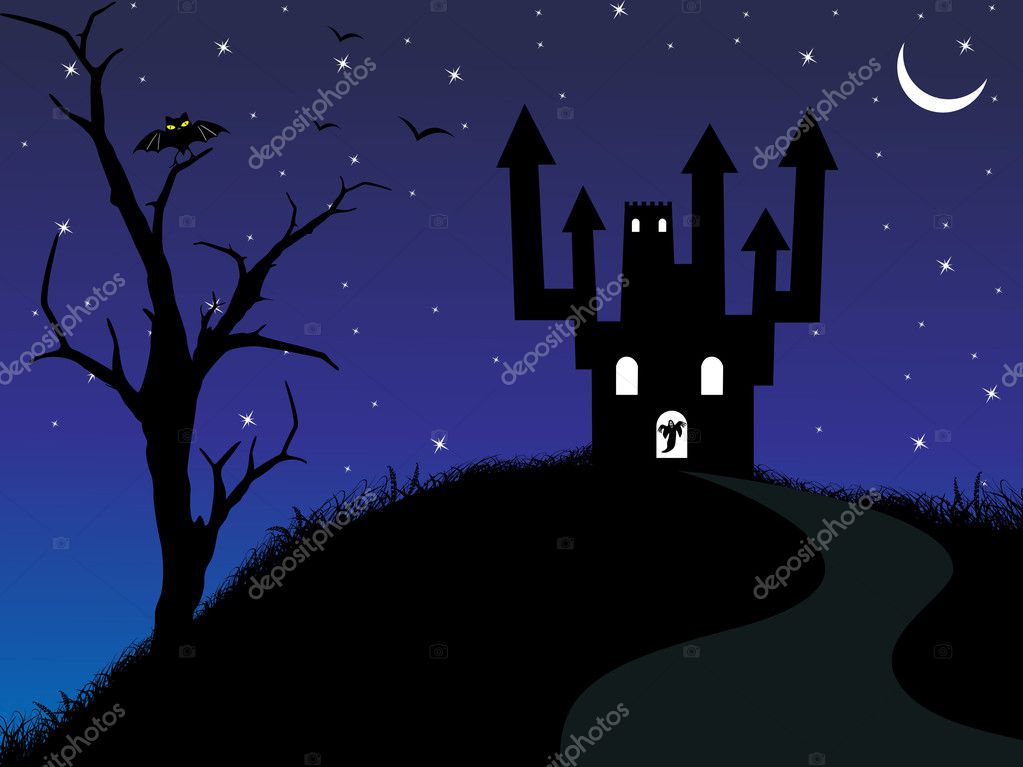 Illustration of spooky background Stock Vector by ©alliesinteract 1519872