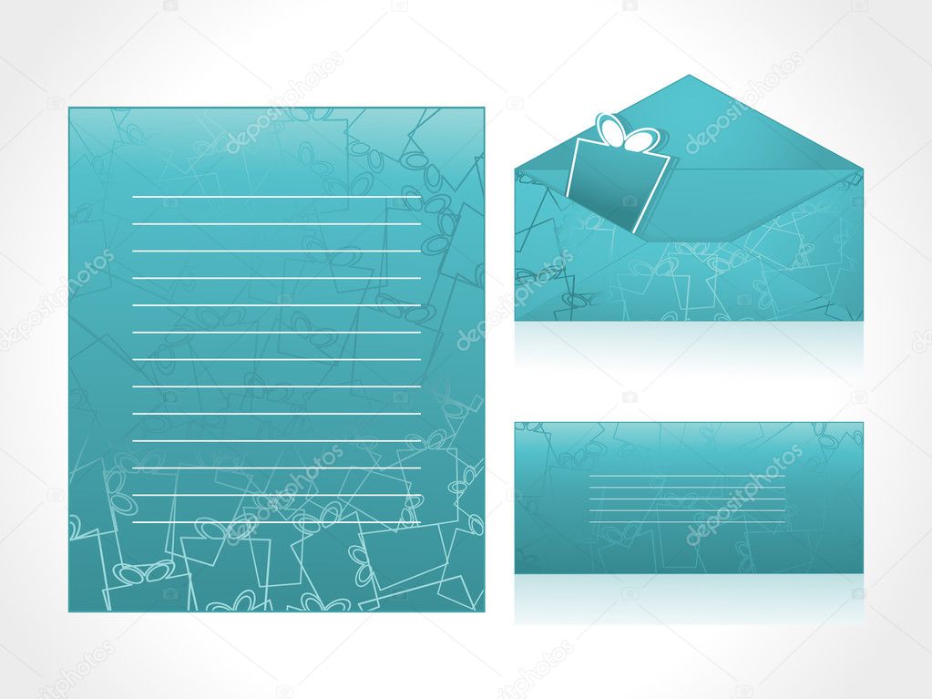 Xmas envelope and letter head — Stock Vector © alliesinteract #1520099