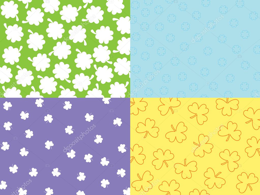 Shamrock pattern background Stock Vector Image by ©alliesinteract #2232041