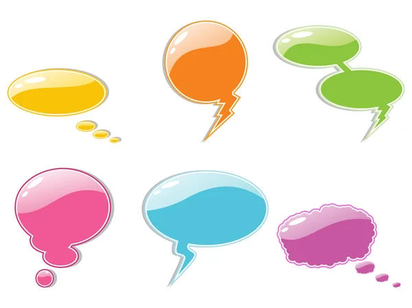 Colorful callout shapes — Stock Vector © alliesinteract #2440918