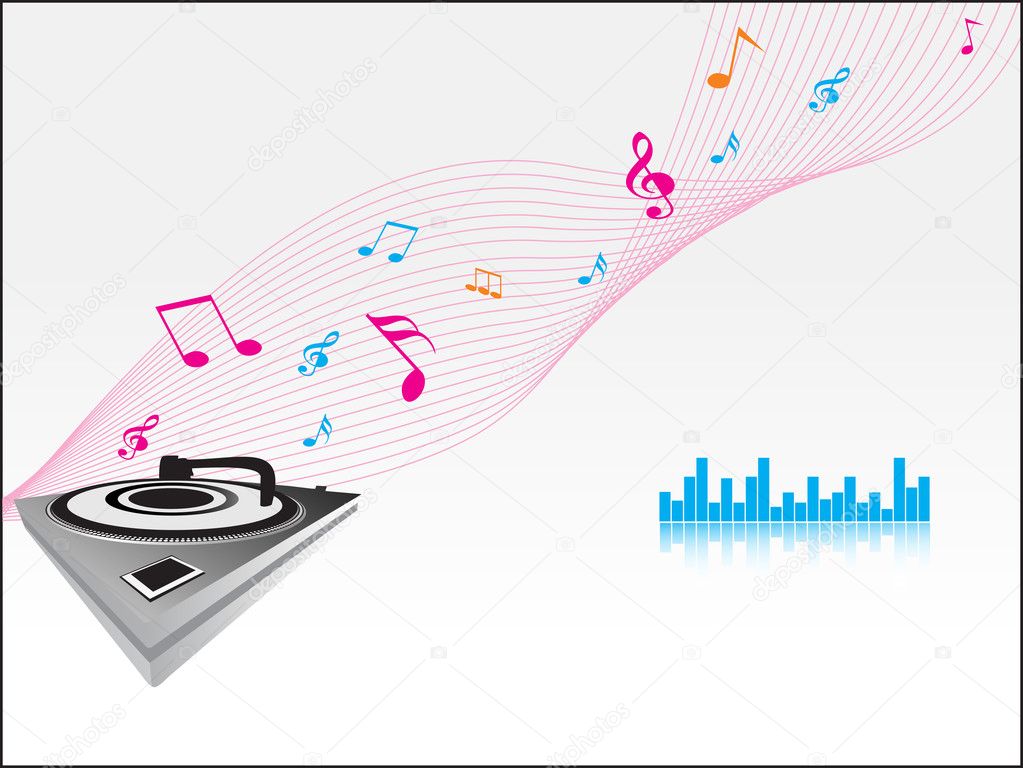 Pink music waves wallpaper Stock Illustration by ©alliesinteract #2513559