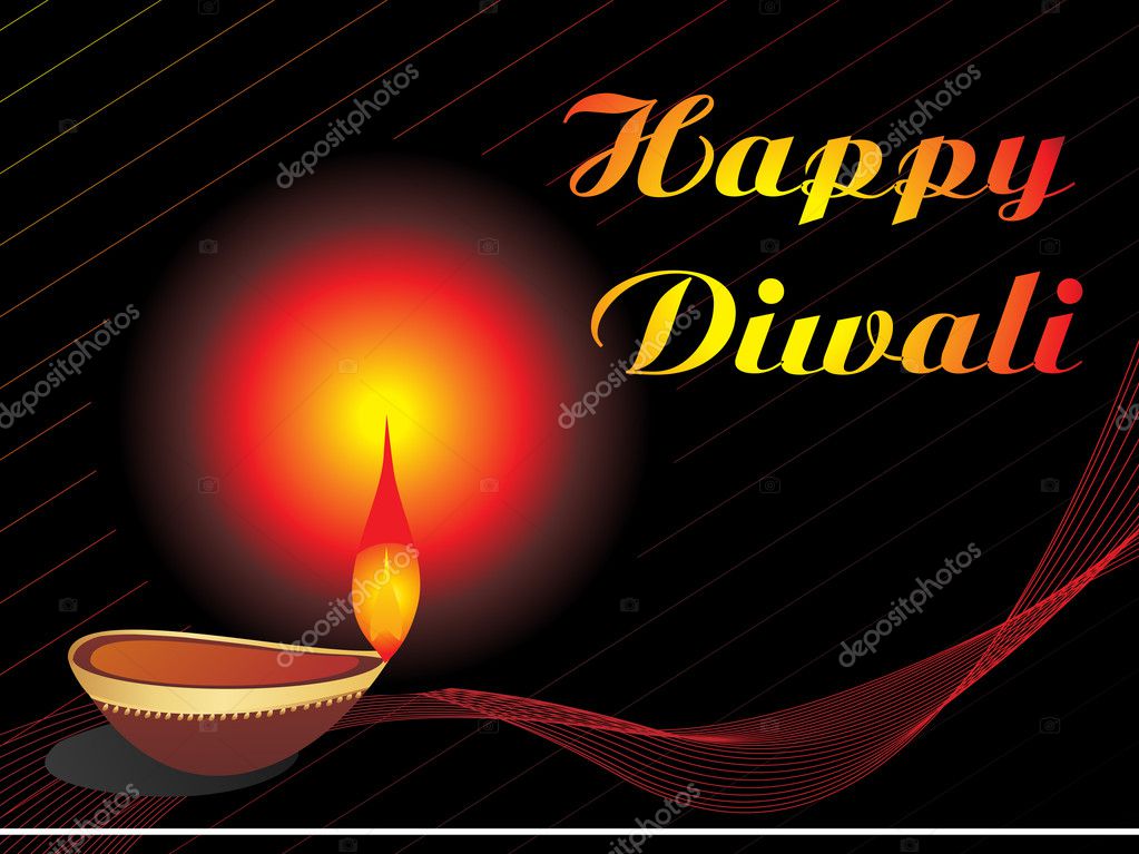 Deppwali background with deepak Stock Vector Image by ©alliesinteract ...